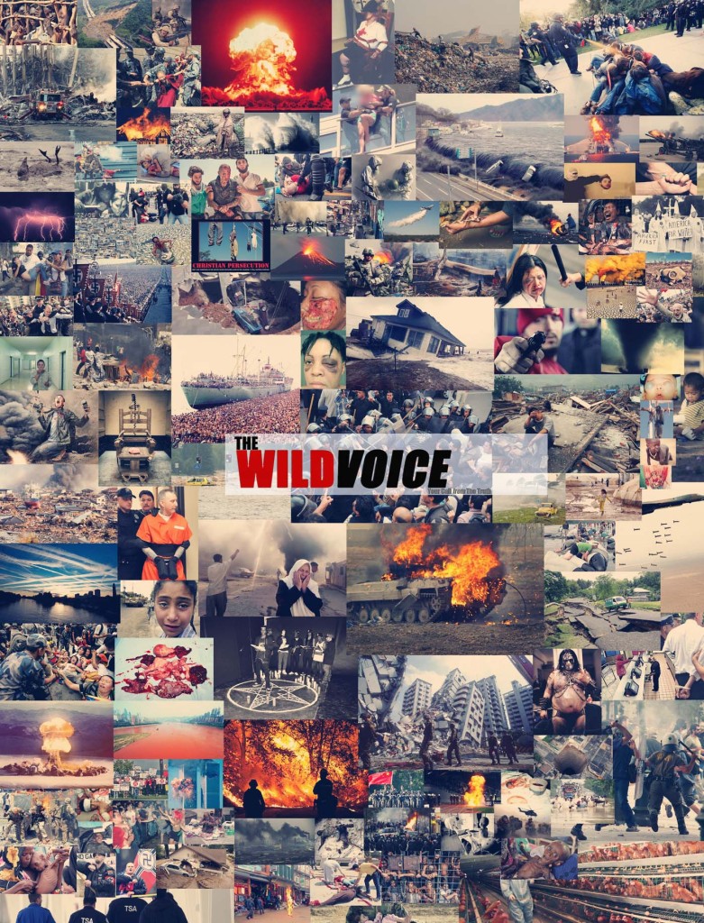 A collage of the evil in the world - The WILD VOICE